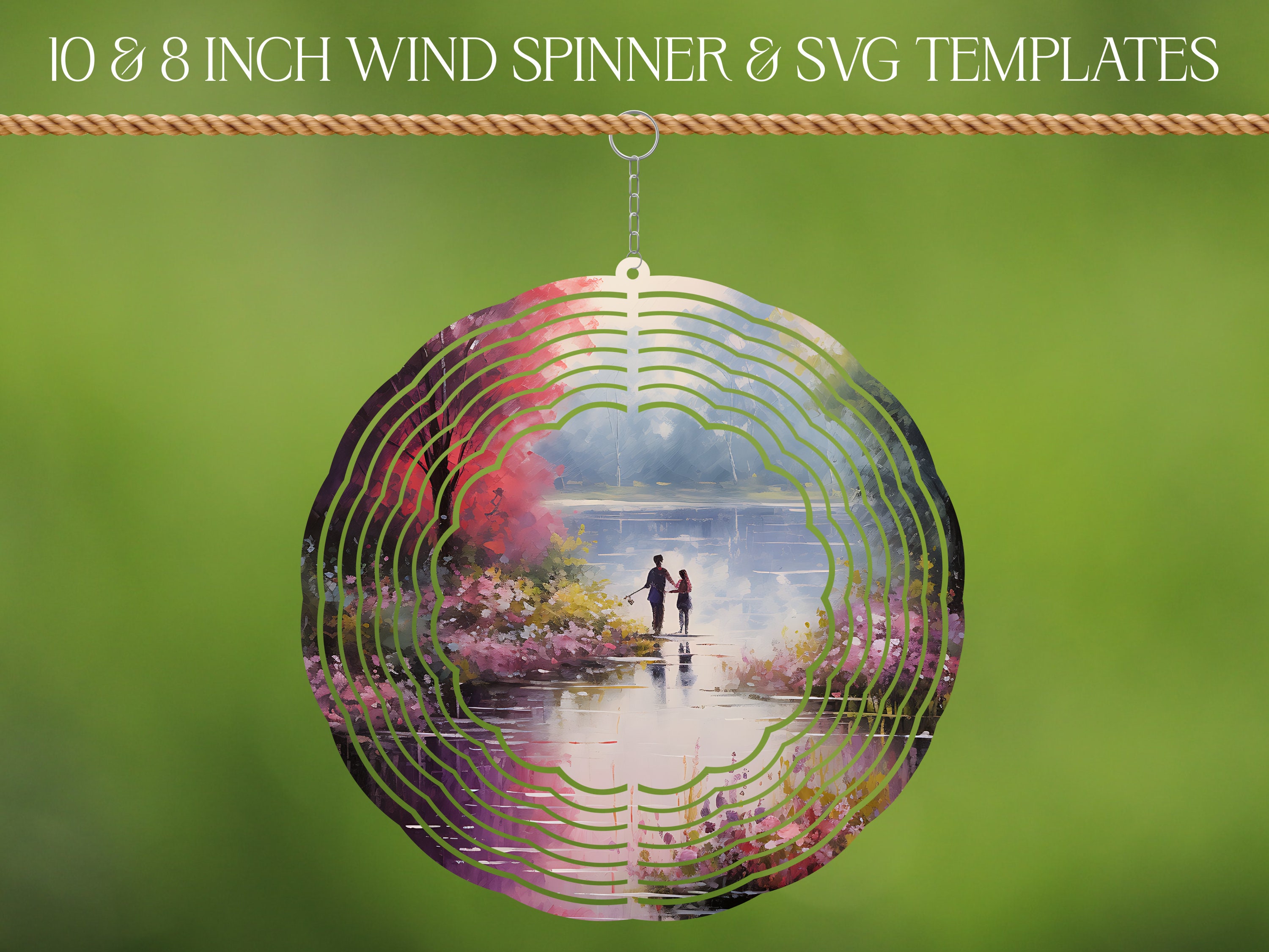 Wind Spinner Sublimation Design Template, Wind Spinner SVG, 10 and 8 ...