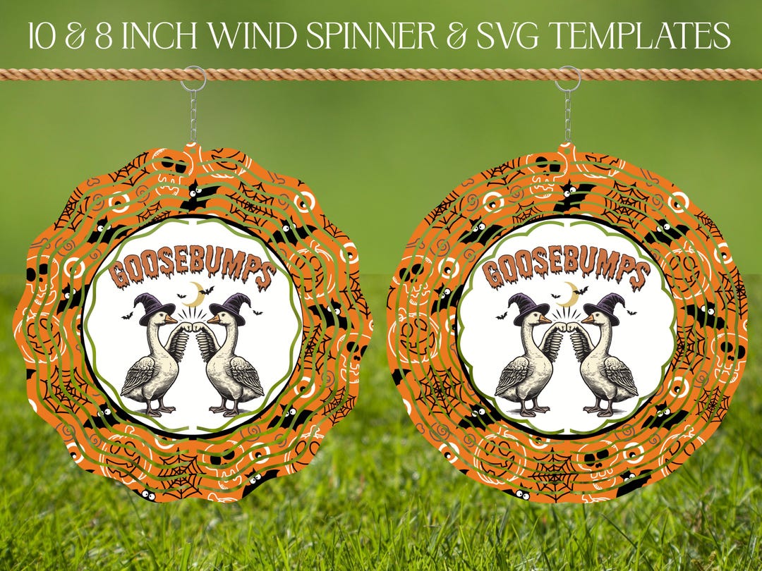 Goosebumps Wind Spinner Sublimation Design Template, Halloween ...