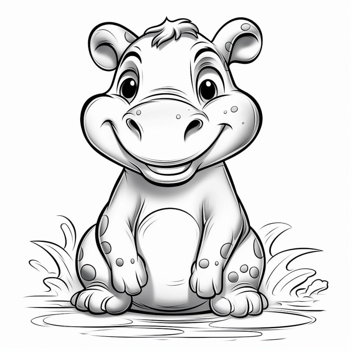 10 Coloring Pages for Children - Wild Animals Edition - Etsy