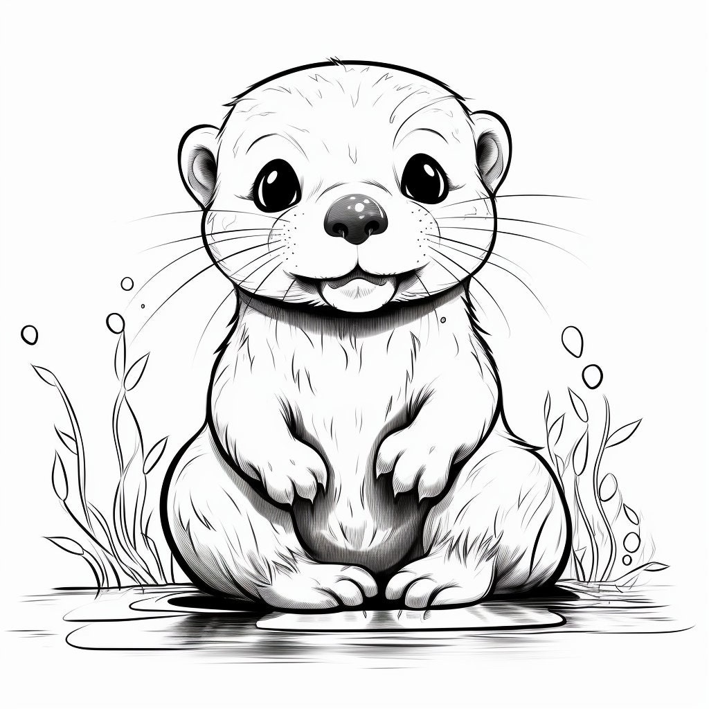 10 Coloring Pages for Children Aquatic Animals Edition - Etsy