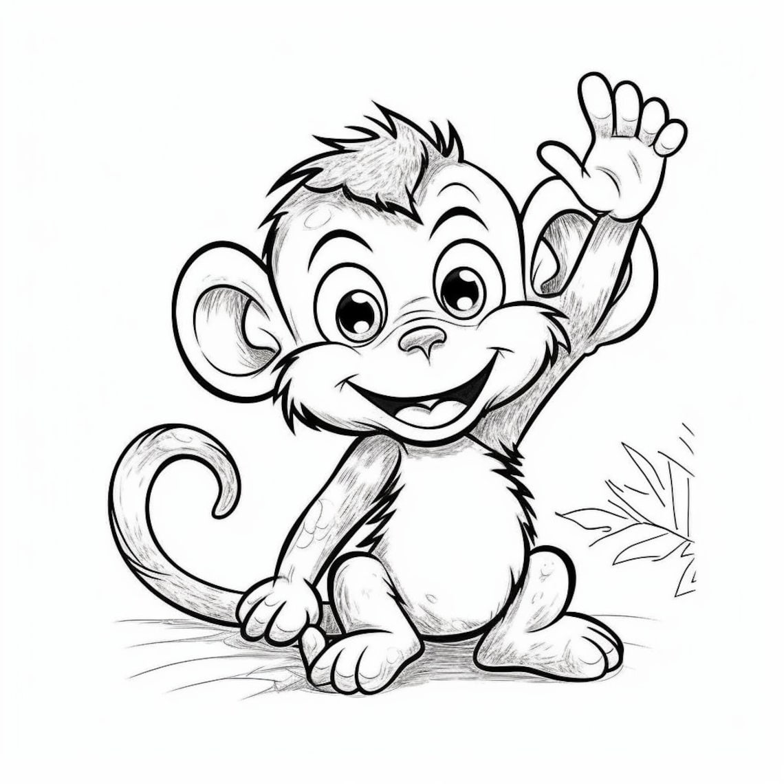 10 Coloring Pages for Children - Wild Animals Edition - Etsy