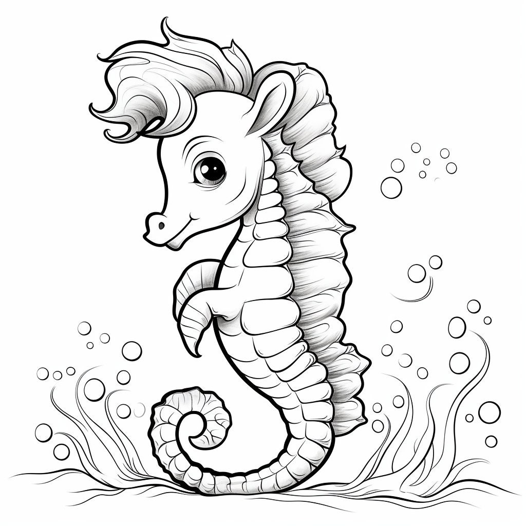 10 Coloring Pages for Children Aquatic Animals Edition - Etsy