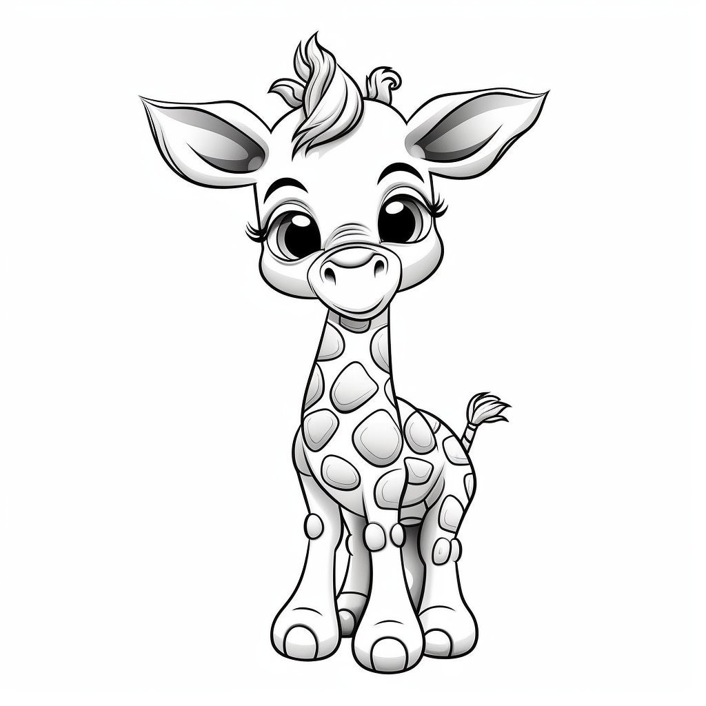 10 Coloring Pages for Children - Wild Animals Edition - Etsy