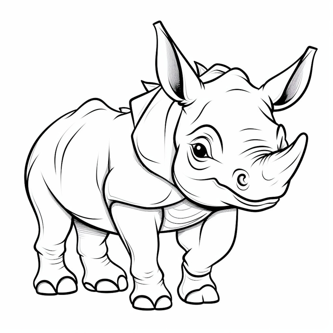 10 Coloring Pages for Children - Wild Animals Edition - Etsy