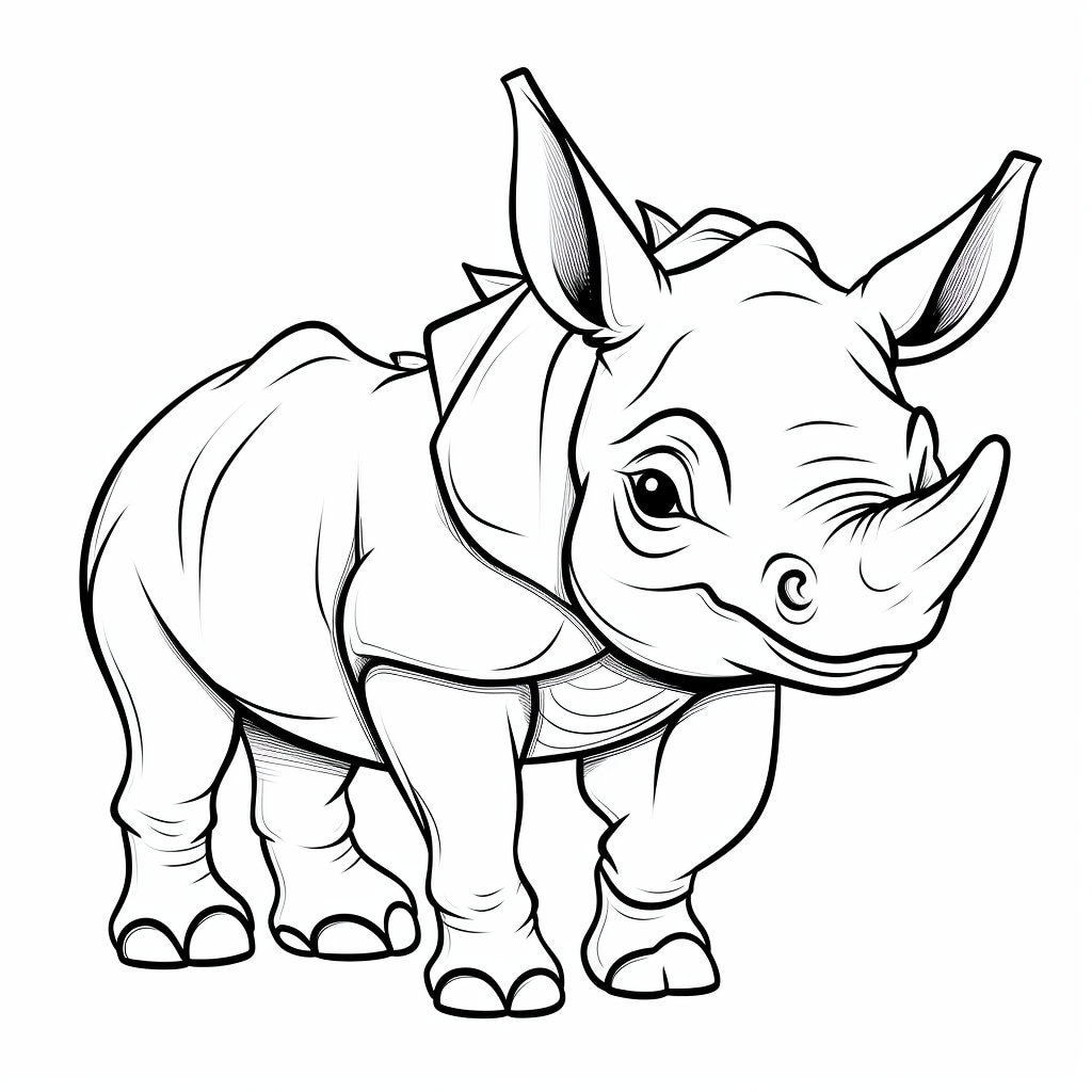 10 Coloring Pages for Children - Wild Animals Edition - Etsy