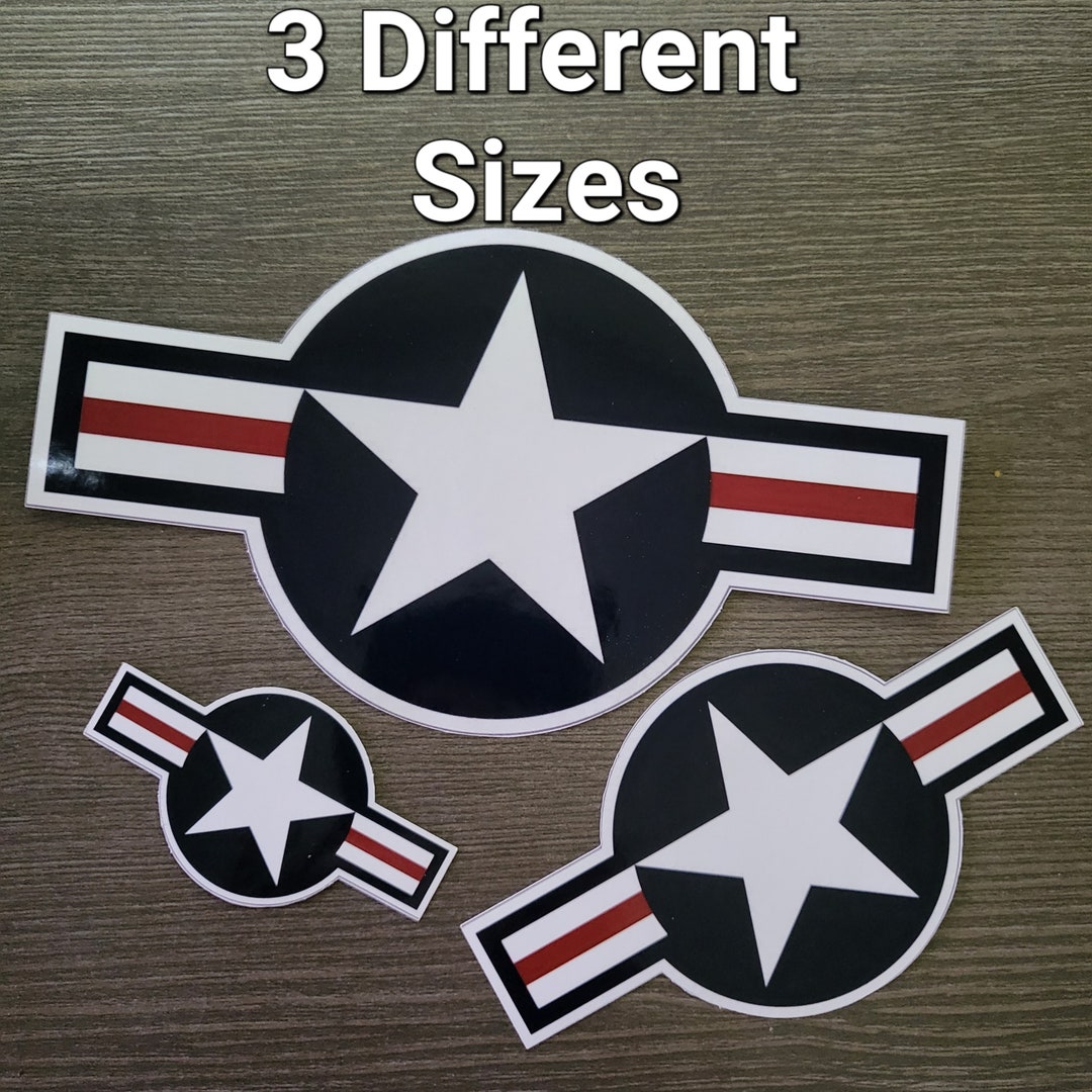 Vinyl UNITED STATES Armed Forces Aircraft Insignia Stickers - 4pc - Etsy