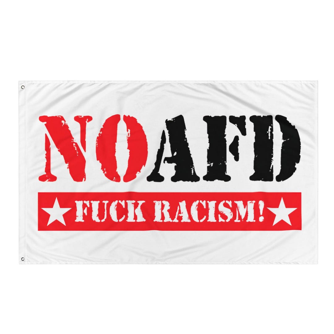 NO Afd Flag Anti-racism Flag Made of Certified Polyester - Etsy