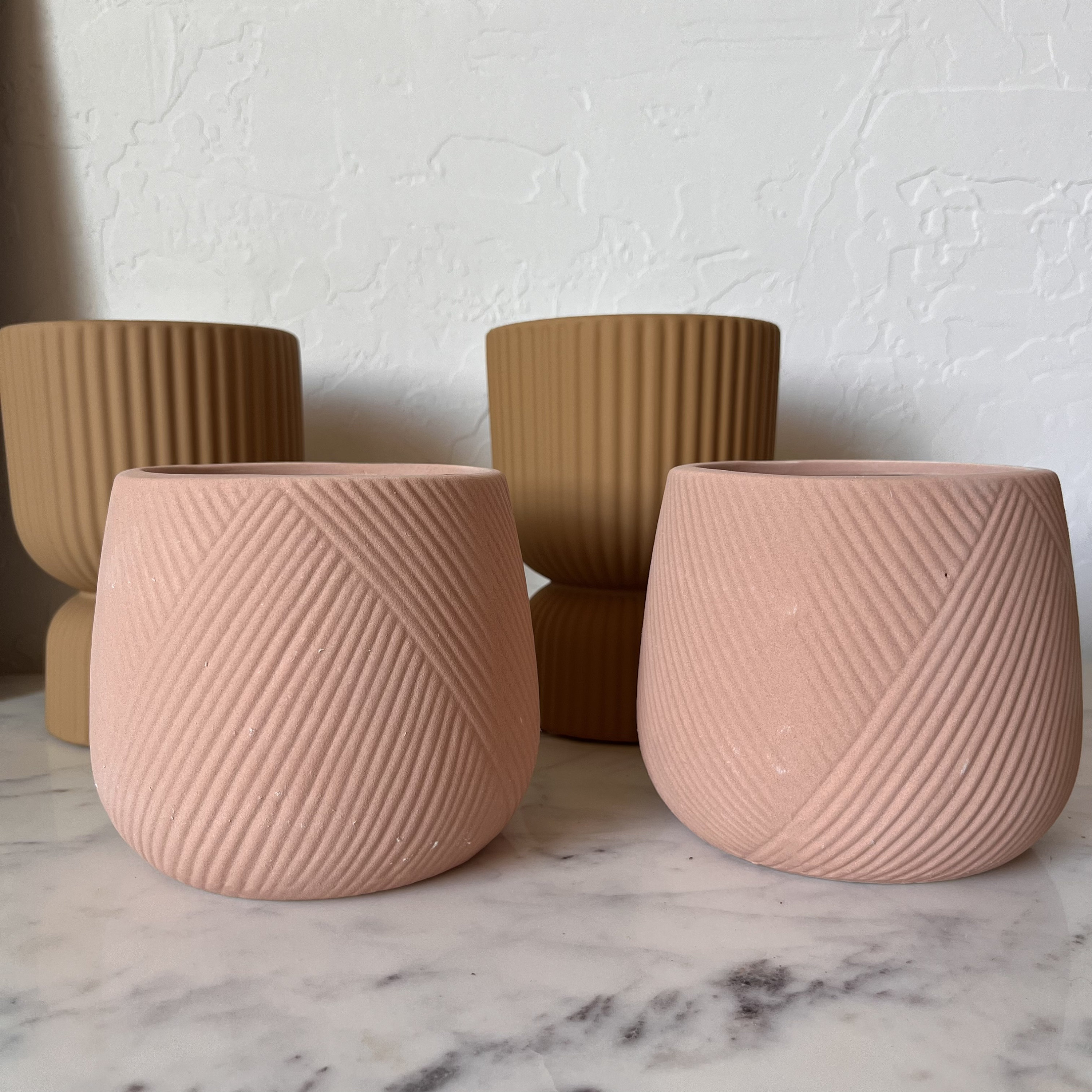 Terra Cotta Colored Engraved Planter 5d X 4 3/4 H - Etsy