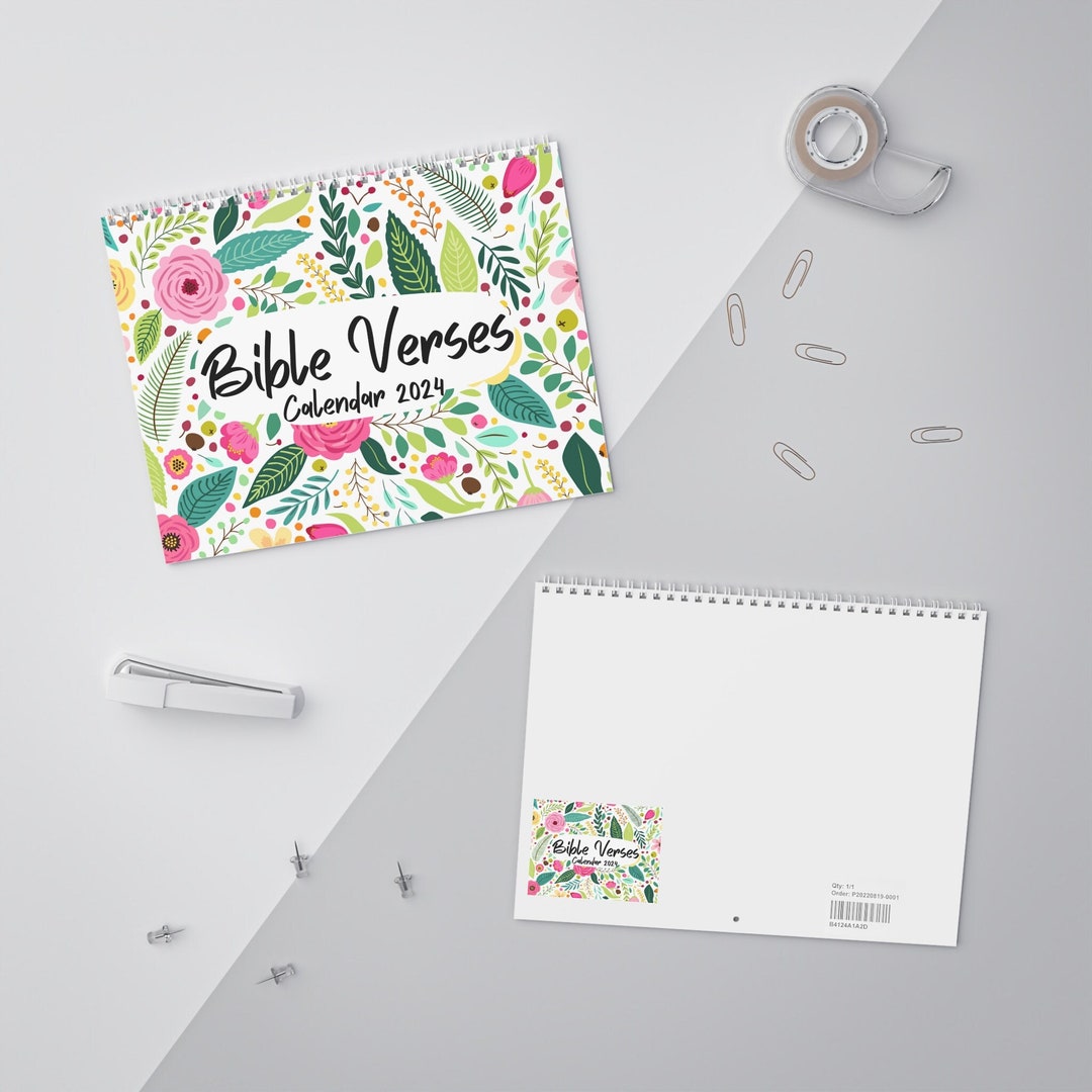 Jesus Calendar Christian Bible Verse Calendar Religious House Warming ...