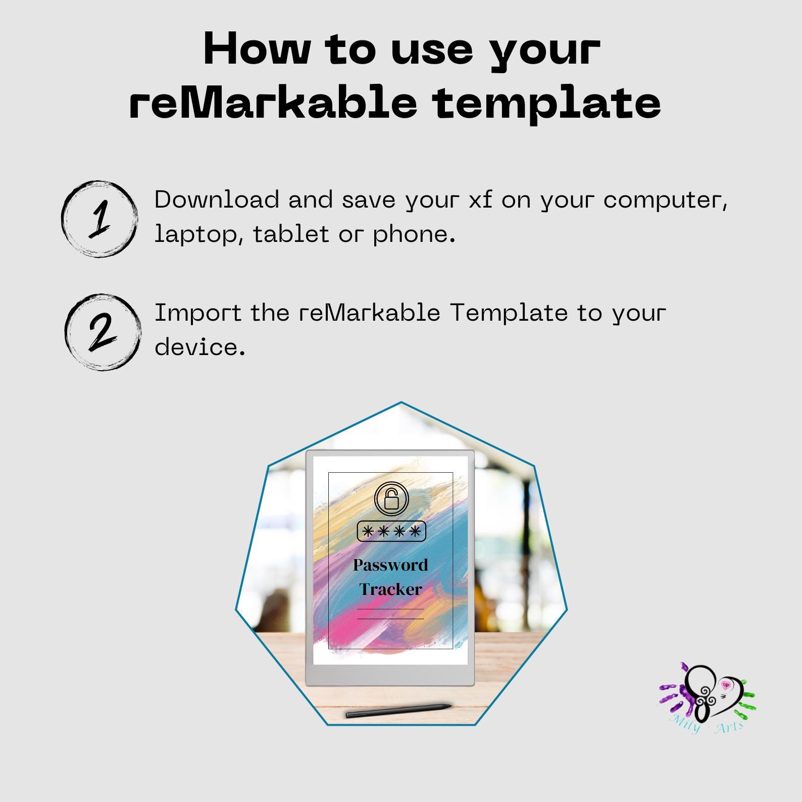 Remarkable 2 Address Book Template | Hyperlinked Digital Contact Log ...