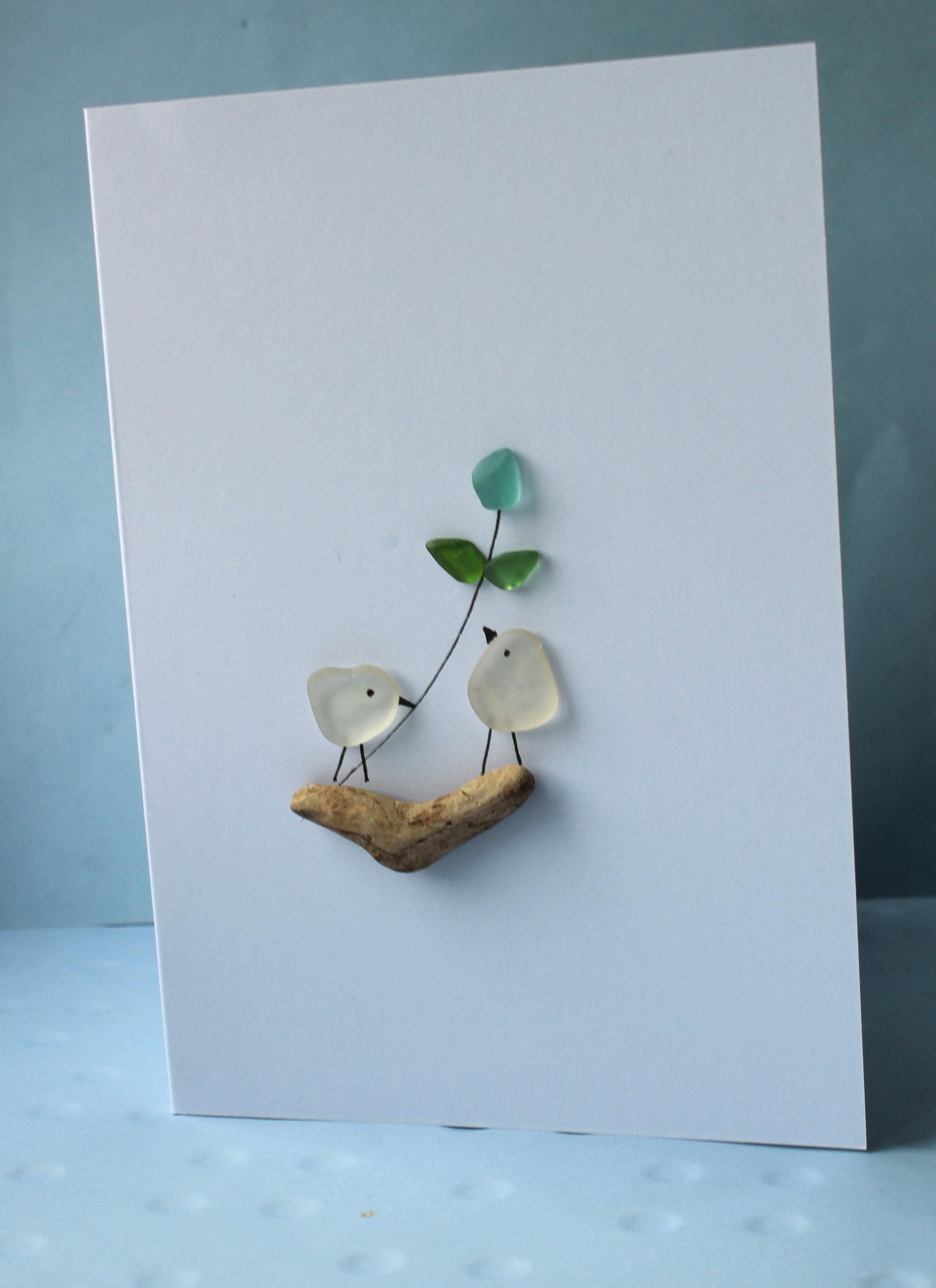 Seaglass Greeting Card - Etsy UK