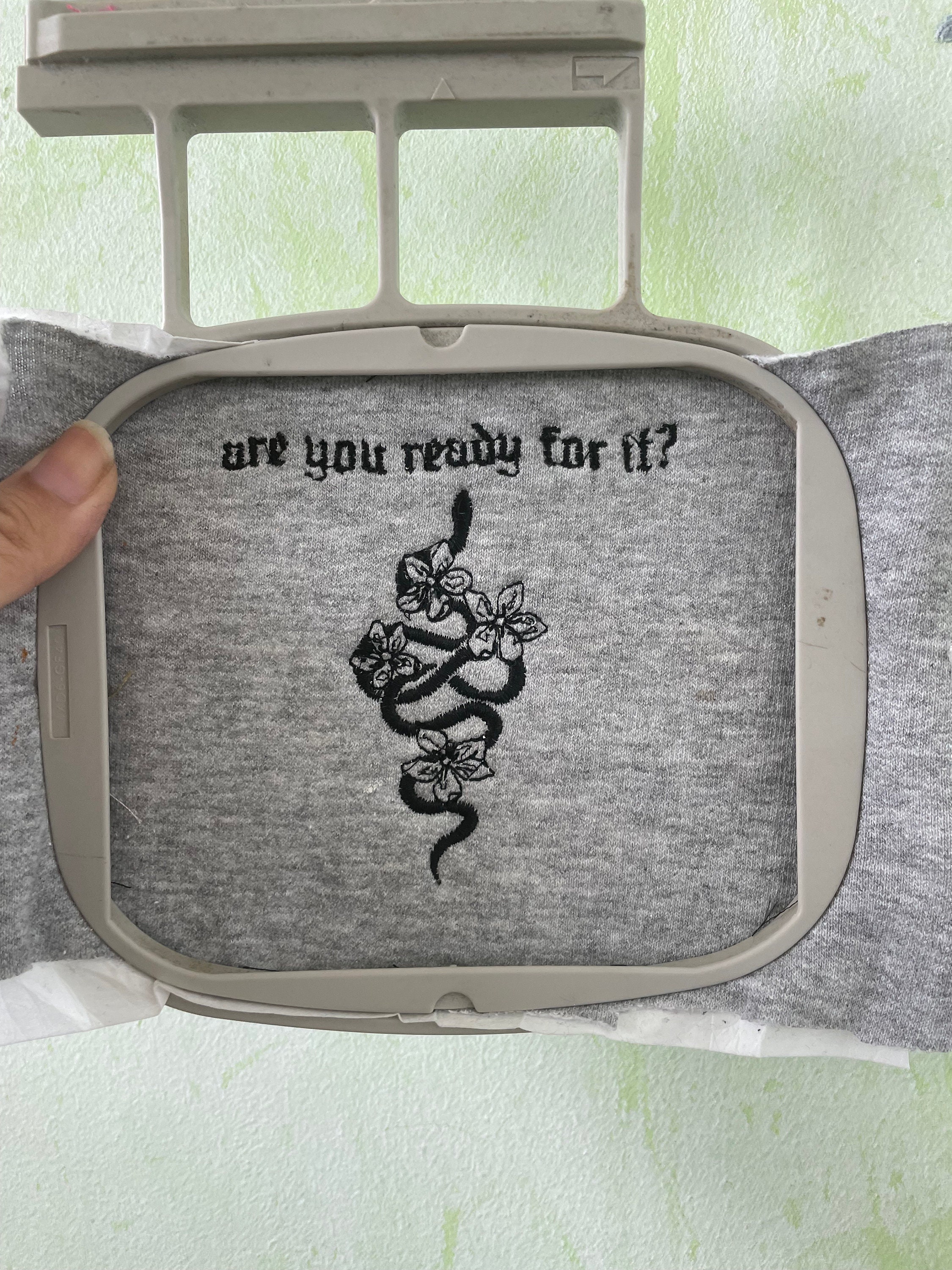 Are You Ready for It Snake Trendy Swift Reputation Embroidery File - Etsy