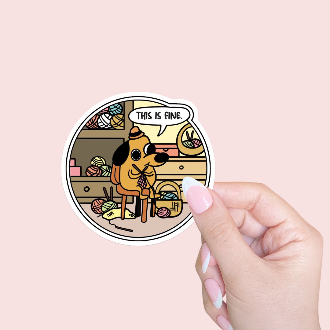 This is Fine Crochet Yarn Lover Crafting Craft Humor Handmade Meme ...