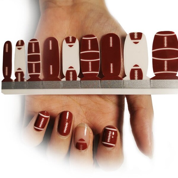 Football Nails - Etsy