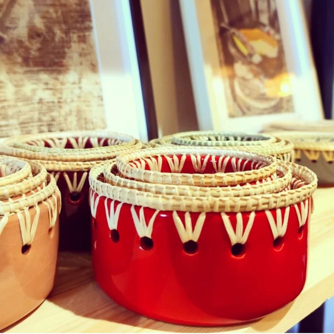 Bowl Rafia Series 3 / Set Van 3 Rafiaschaal/ Uniekstuk - Etsy