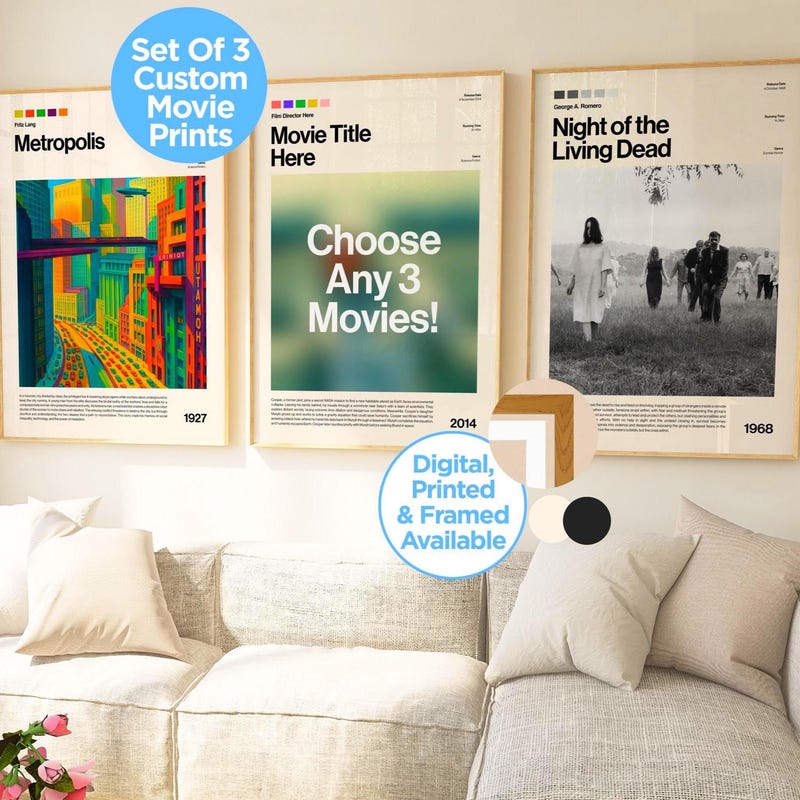 Movie Poster Hangings - Etsy UK