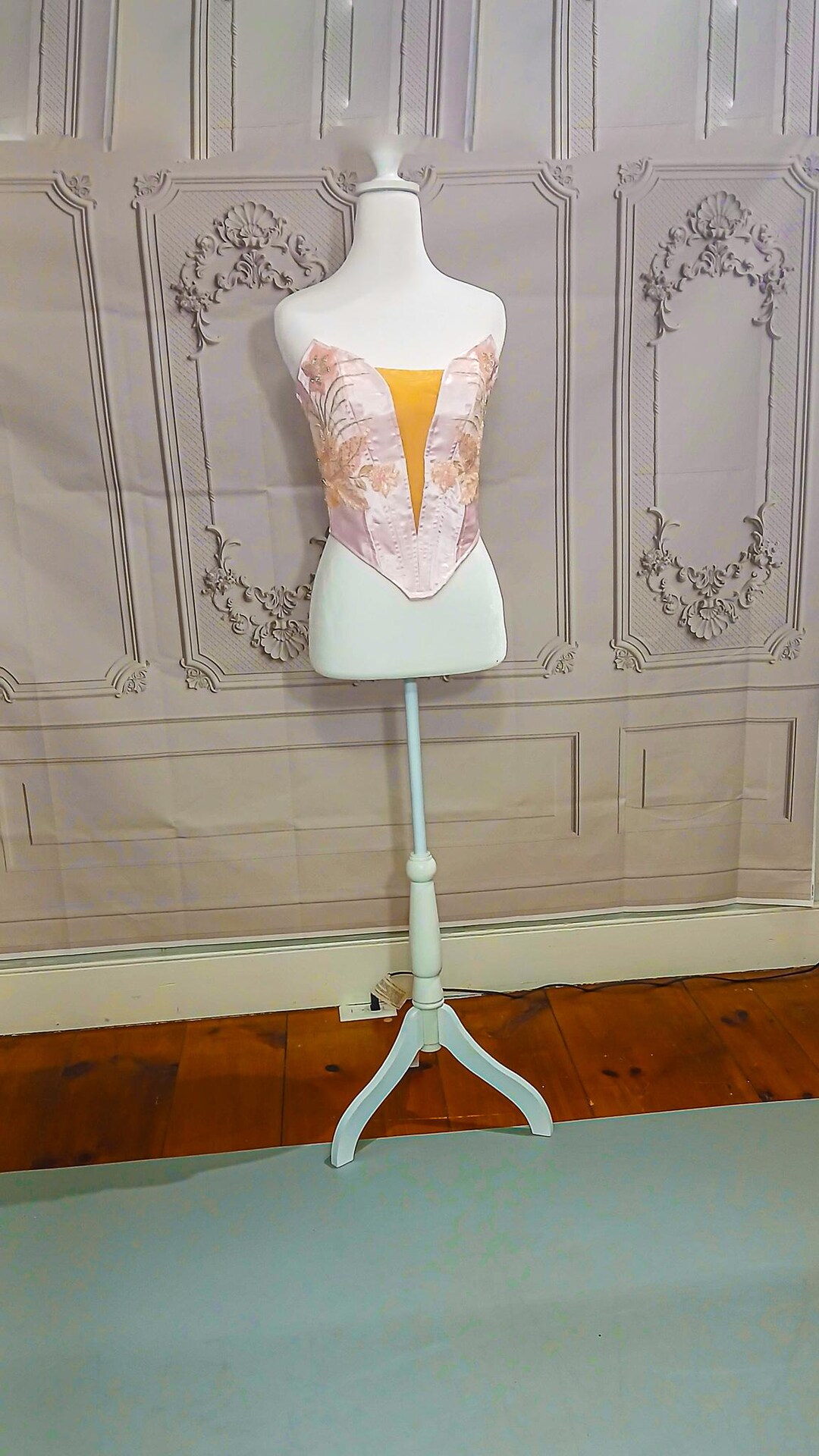 Pink Flower Bodice - Etsy