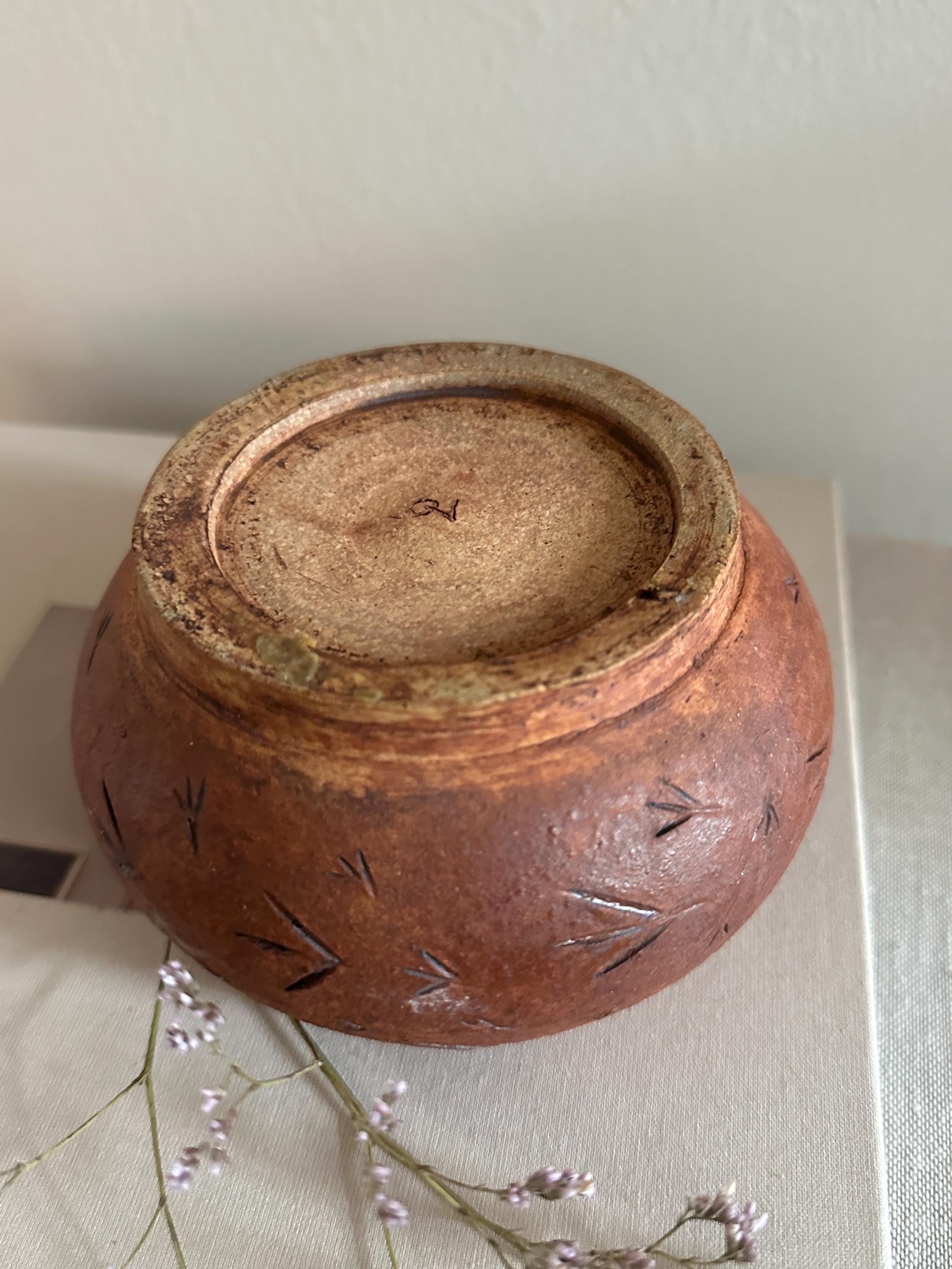 Mid Century Modern Studio Pottery Bowl Vintage Hand Made Pottery Artist ...