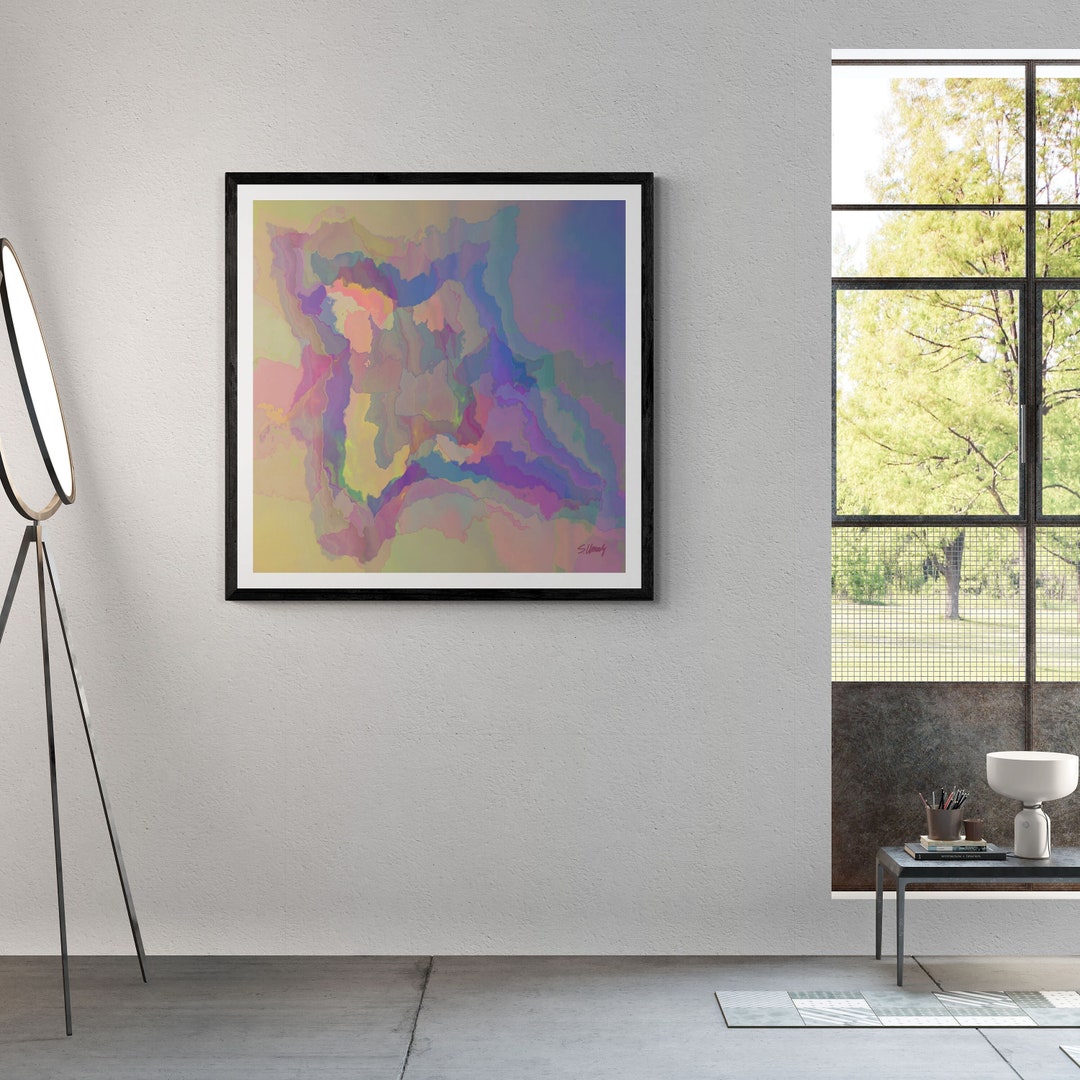 Modern Abstract Digital Wall Art by Artist Steven Umansky | 'watercolor ...