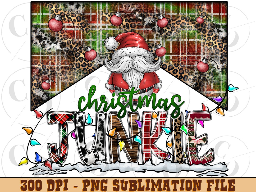 Christmas Junkie Gnome PNG, Santa Design (digital Download) - Etsy