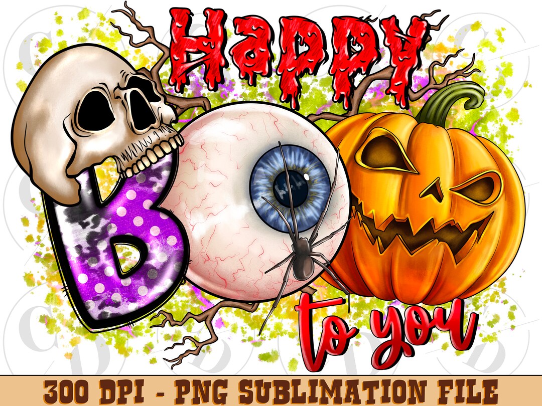 Happy Boo to You Png, Halloween Png, Boo Png, Halloween Clipart ...