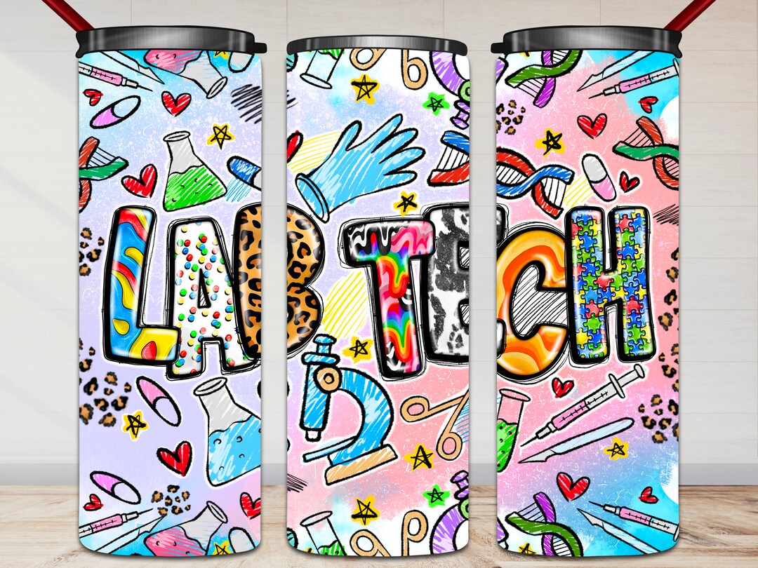 Laboratory Technician Tumbler Png, Lab Tech Sublimation Design, Lab ...