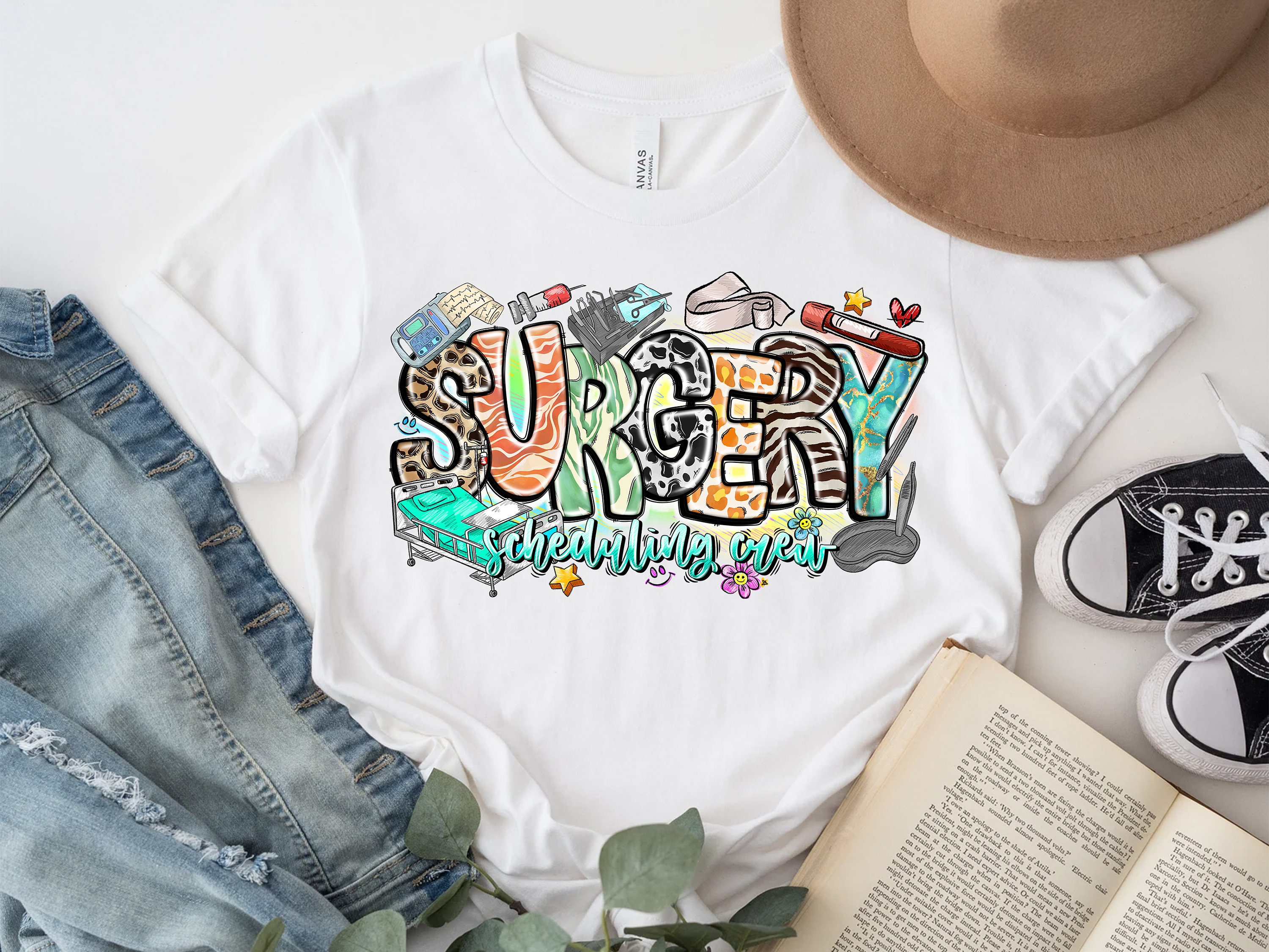 Surgery Scheduling Crew PNG, Leopard Western Nurse Design (digital ...