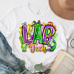 Lab Tech Mardi Gras Png Sublimation Design Download, Happy Mardi Gras ...