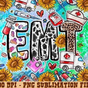 EMT Emergency Medical Technician Png Sublimation Design Download, Nurse ...
