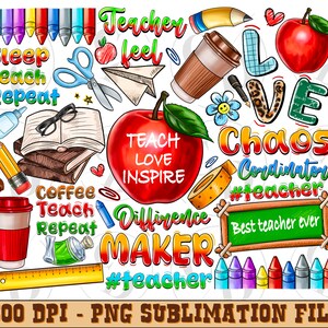 Teacher Life PNG, Sublimation Design (digital Download) - Etsy