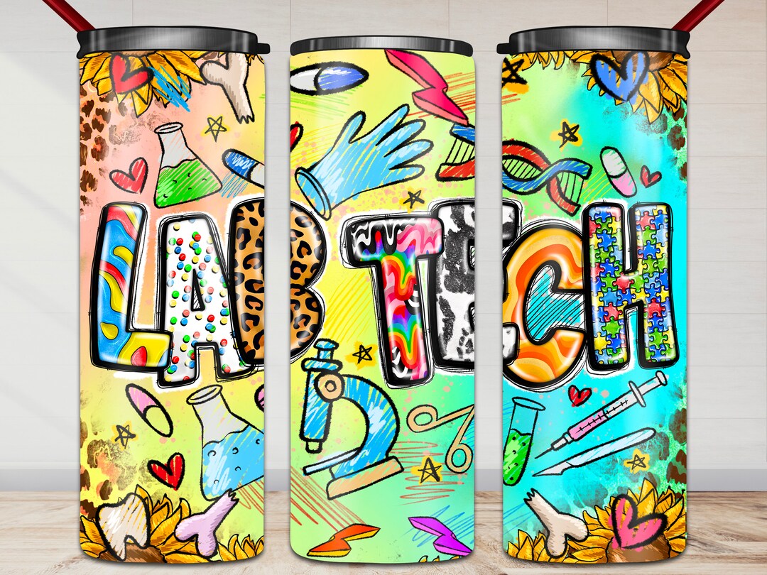 Laboratory Technician Tumbler Png, Lab Tech Sublimation Design, Lab ...