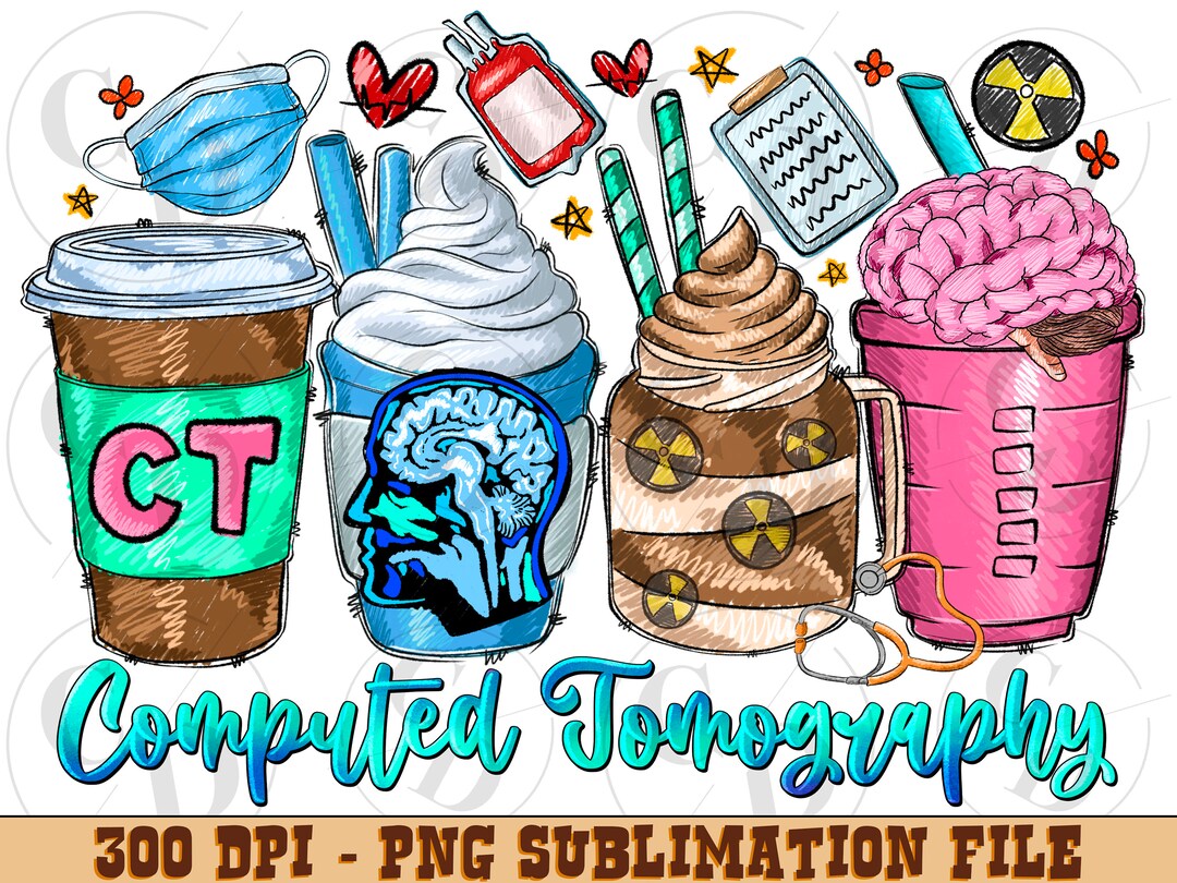 Computed Tomography Coffee Cups Png Sublimation Design Download, CT ...