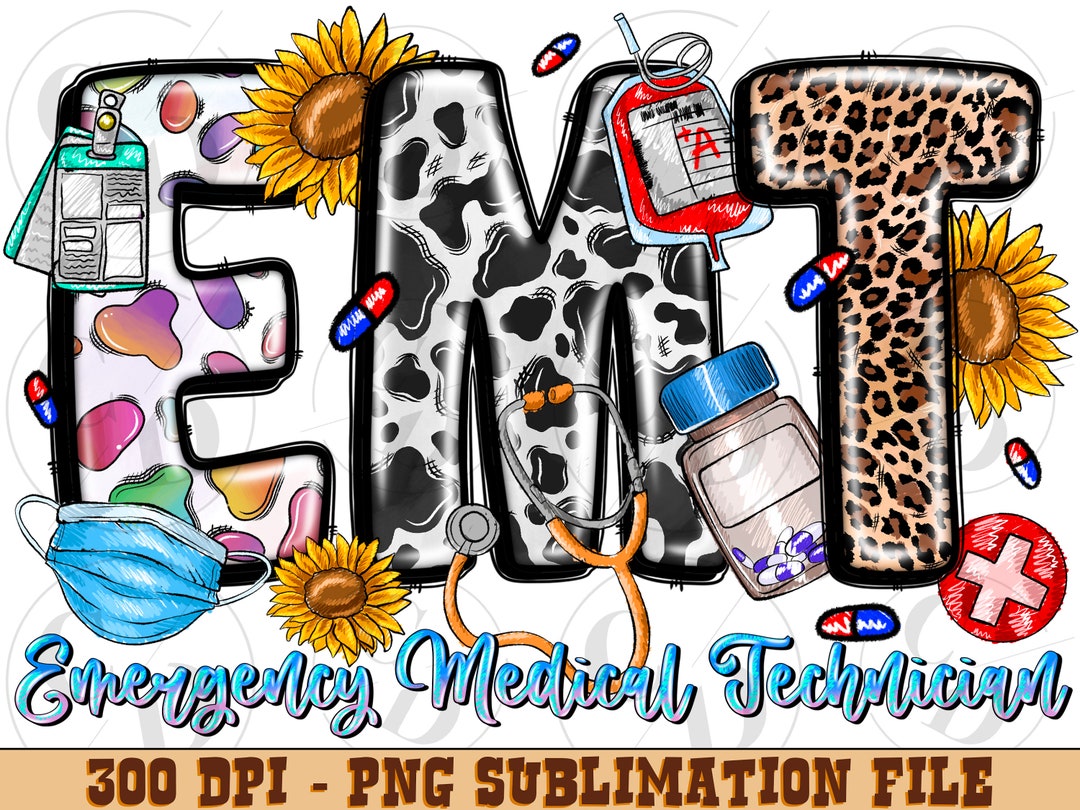Emergency Medical Technician Png Sublimation Design, Western, EMT ...