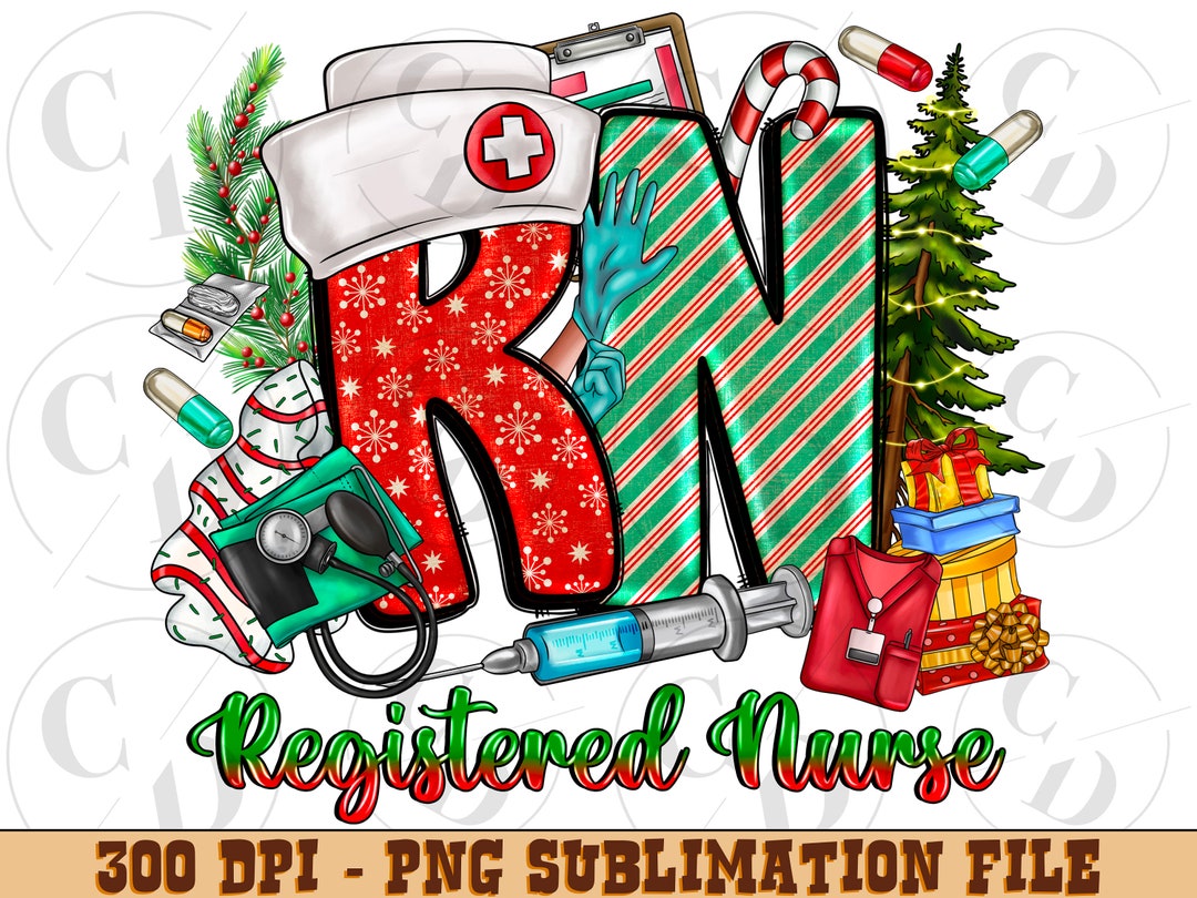 RN Registered Nurse Png Sublimation Design Download, Nurse Life ...