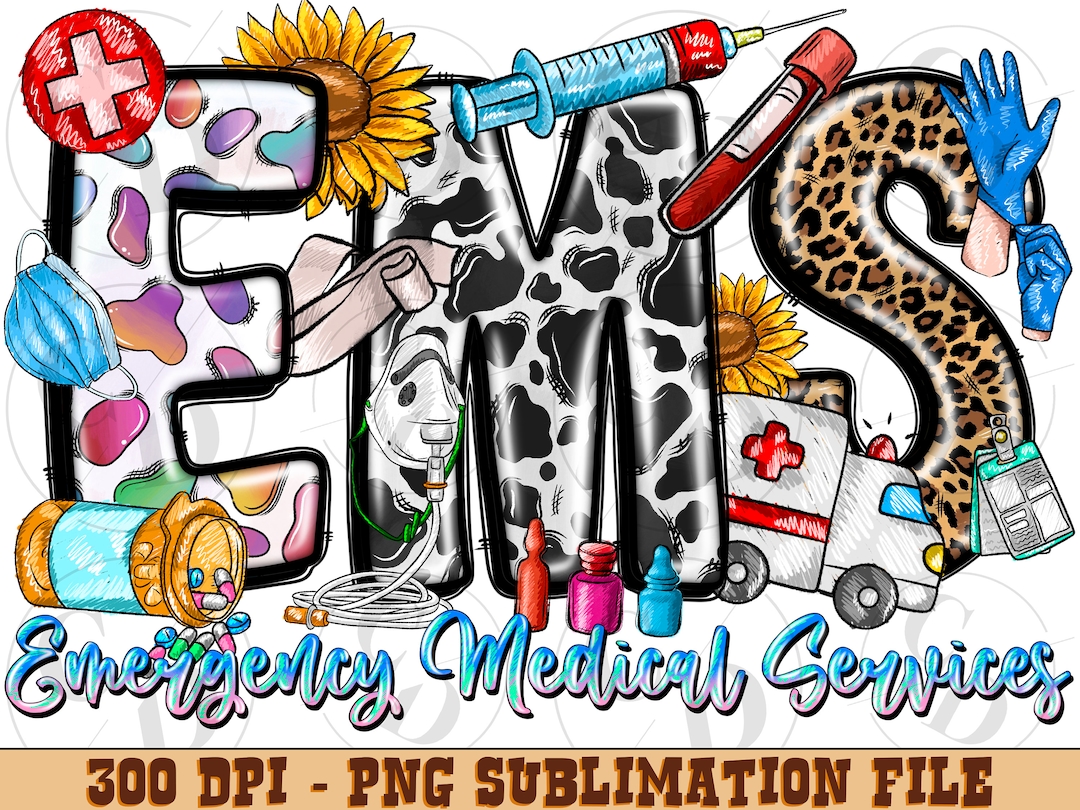 Emergency Medical Services Png Sublimation Design Download, Western ...