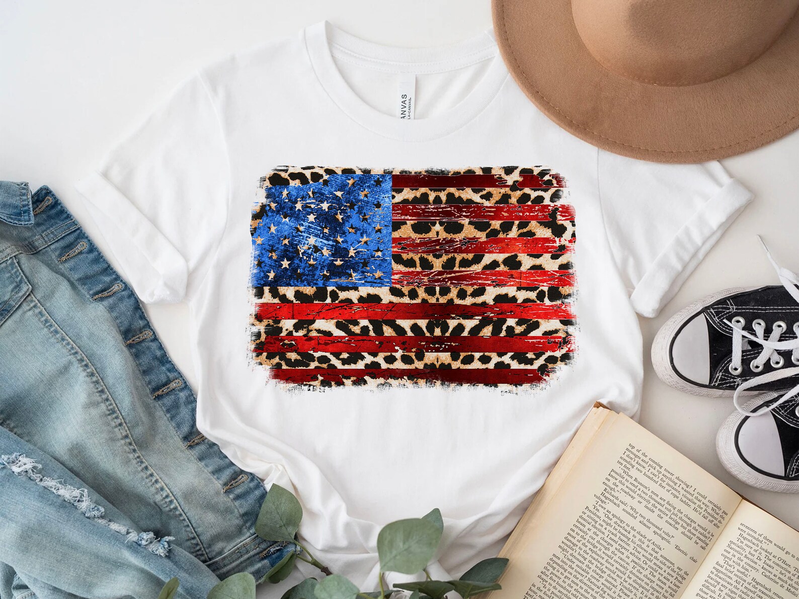 Leopard American Flag Background PNG Western American Flag - Etsy