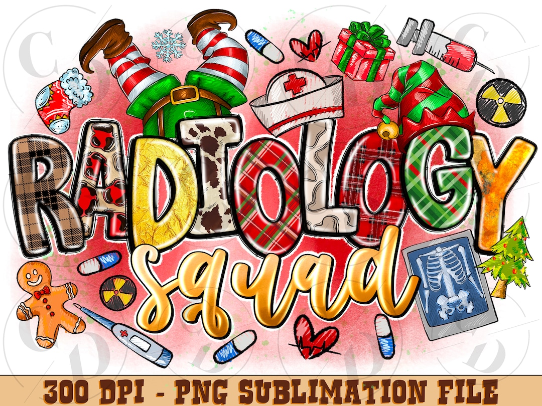 Christmas Radiology Squad Png Sublimation Design, Radiology Png ...