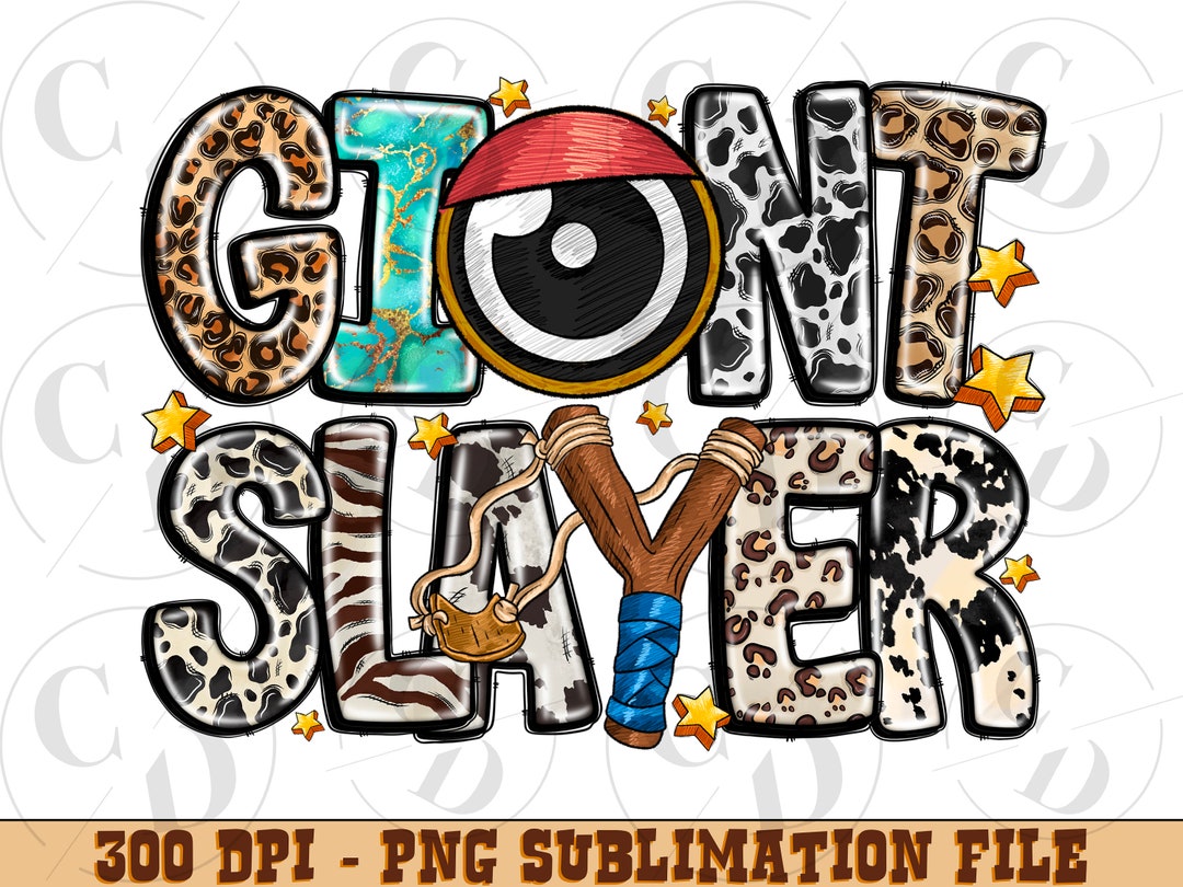 Giant Slayer Png Sublimation Design Download, Christian Png, Jesus ...