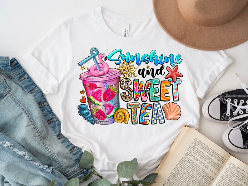 Sunshine and Sweet Tea Png Digital Downloads Tea Beach - Etsy