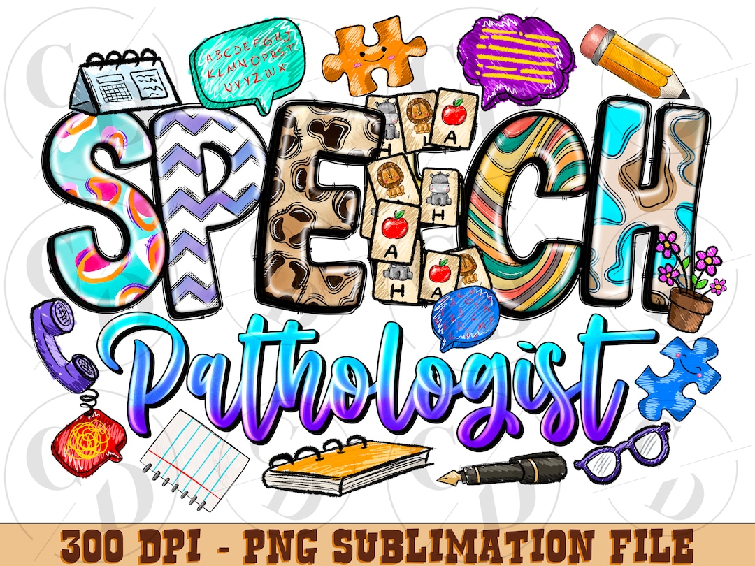 Speech Pathologist Png Sublimation Design Download,speech Therapist Png ...