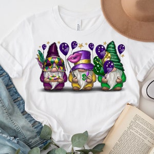 Mardi Gras With Gnomes Png Sublimation Design Download, Happy Mardi ...