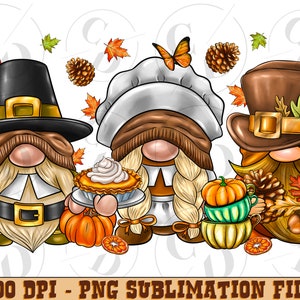 Fall Gnomes Png Sublimation Design, Fall Png, Autumn Png, Pumpkin Png ...