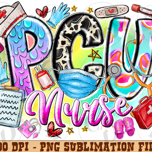 PCU Nurse Western Design, Sublimation PNG (digital Download) - Etsy