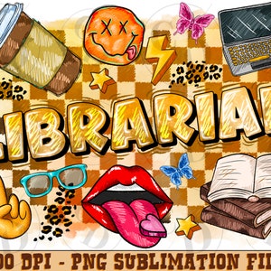 Librarian, Art School Printable, Occupation PNG, First Day of School ...