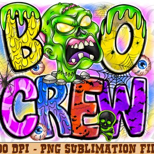 Boo Crew PNG, Spooky Png, Pumpkin, Sublimation Designs Downloads ...