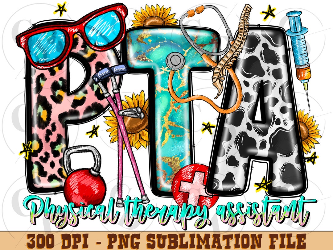 Western Physical Therapy Assistant PNG, Sublimate Design (digital ...