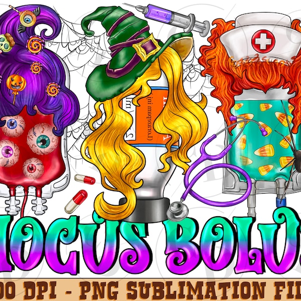 Hocus Bolus Nurse Png - Etsy