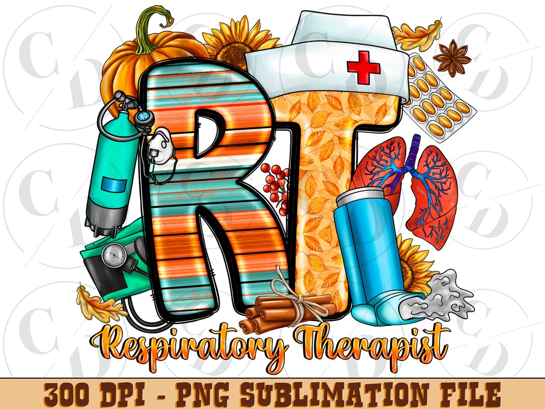 Respiratory Therapist Fall Design, Nurse Life, Western Pumpkin (PNG) - Etsy
