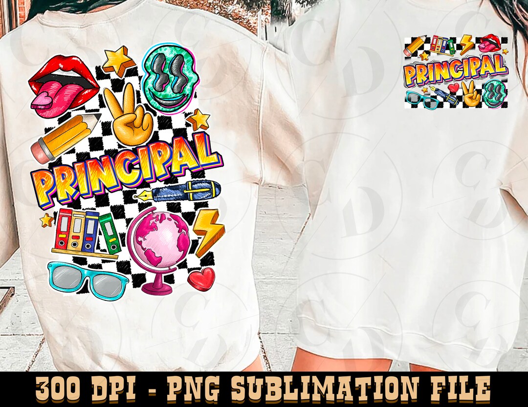 Principal Sublimation Design, Back to School PNG (digital Download) - Etsy