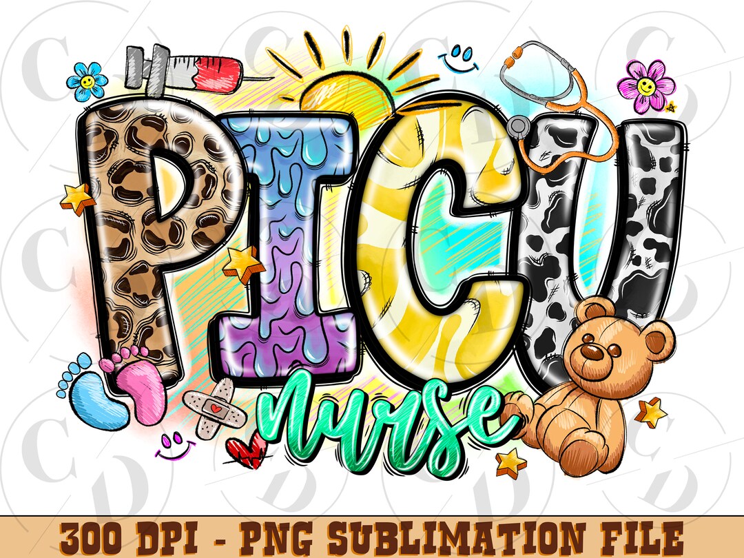 PICU Nurse Animals PNG, Sublimation Design (digital Download) - Etsy